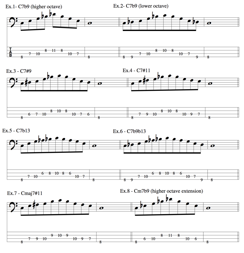 Music Theory For Bass Guitar – Altered Extensions – TalkingBass